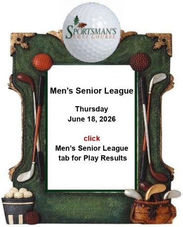 Men's Senior League - Sportsman's Golf Course
