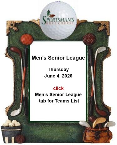 Men's Senior League - Sportsman's Golf Course